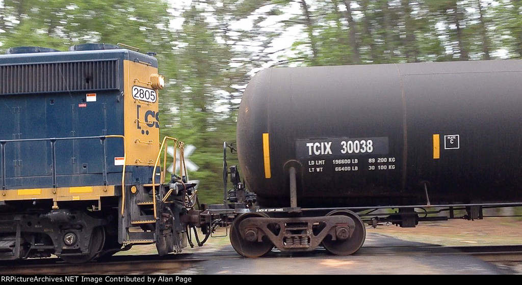 CSX GP38-2 2805 with local
